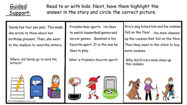 Teaching Kids Reading Comprehension Stages: How to Answer Literal ...