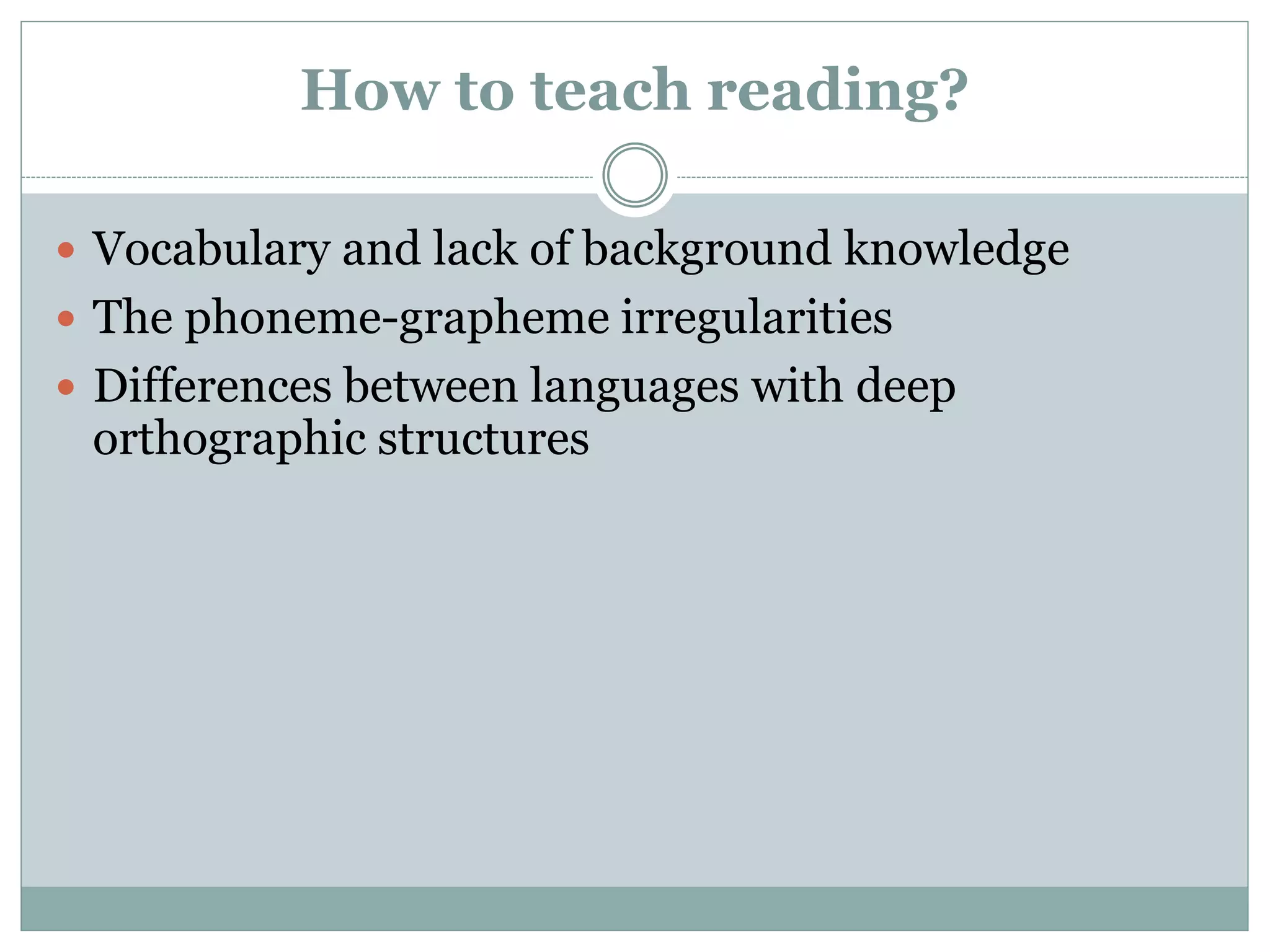 Teaching Reading Comprehension To Esl PPT teaching-reading-comprehension-to-esl-ppt