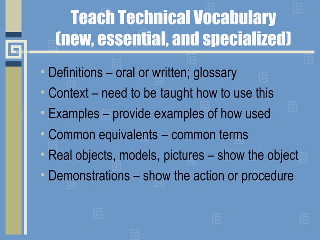 Teaching reading in content area revised | PPT