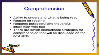 IMPORTANCE OF TEACHING READING PPT. MAED IN ENGLISH | PPTX