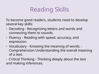 Teaching Reading Presentation Pptx Methodics Pptx