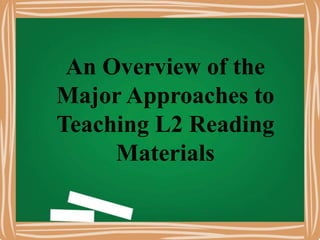 Teaching reading skill | PPT