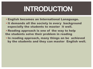 Teaching reading skill | PPT