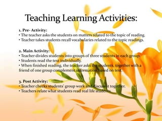 Teaching reading skill for EYL | PPTX