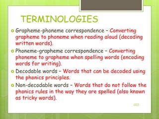 Teachingreadingthroughphonics 111017105703-phpapp02 | PDF