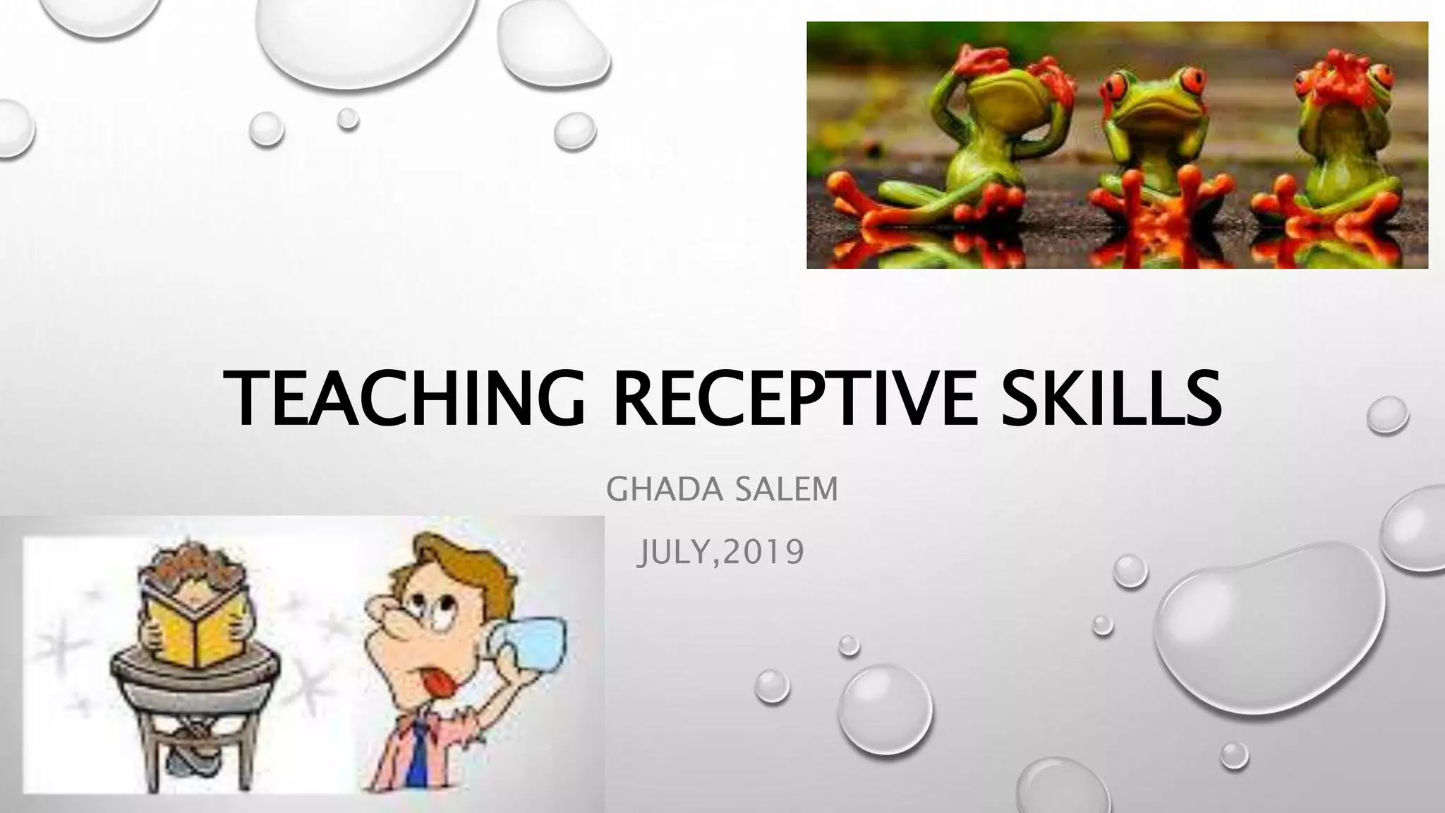 Teaching receptive skills | PPTX