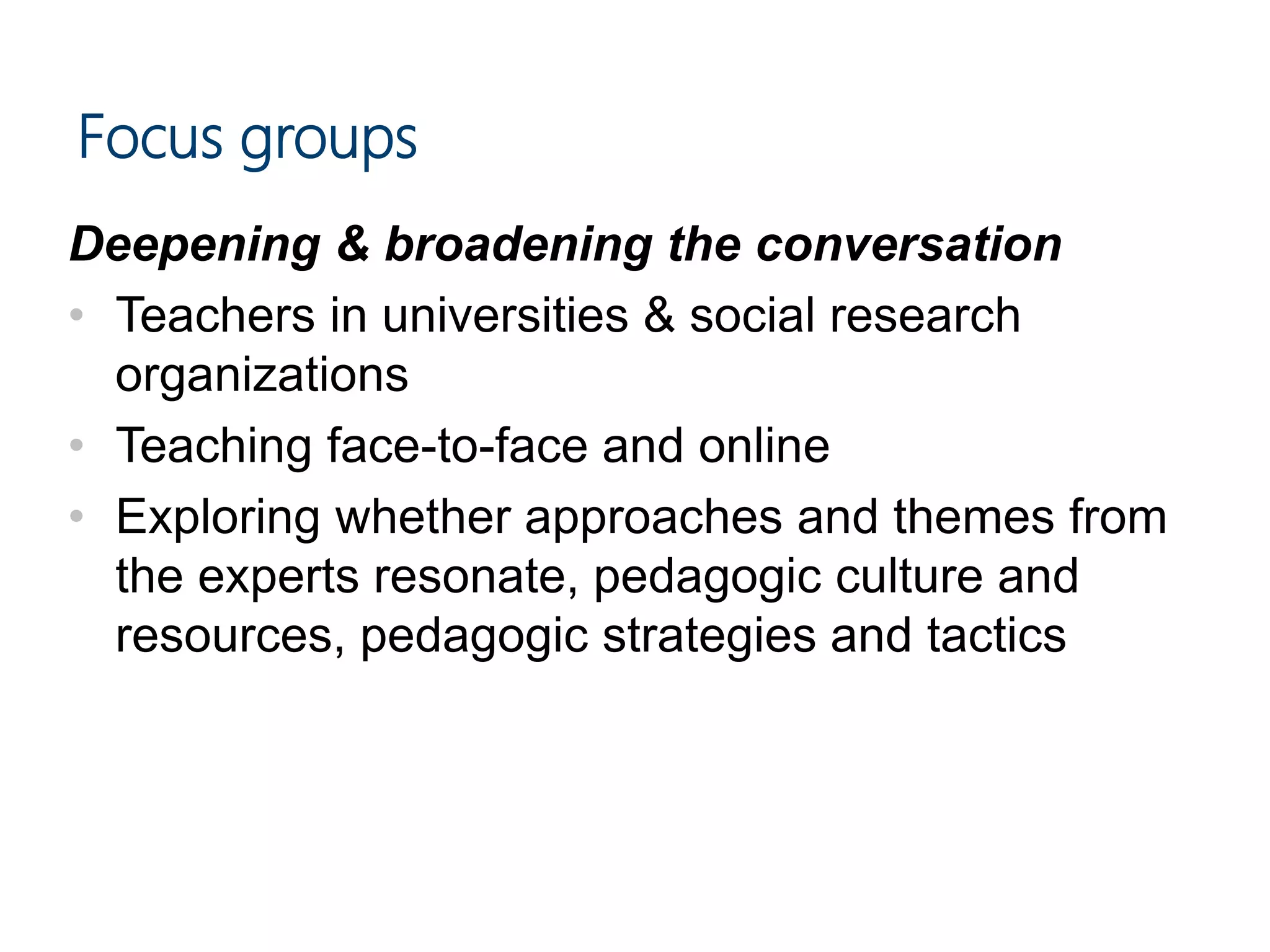 Teaching research methods: pedagogy of methods learning | PPTX