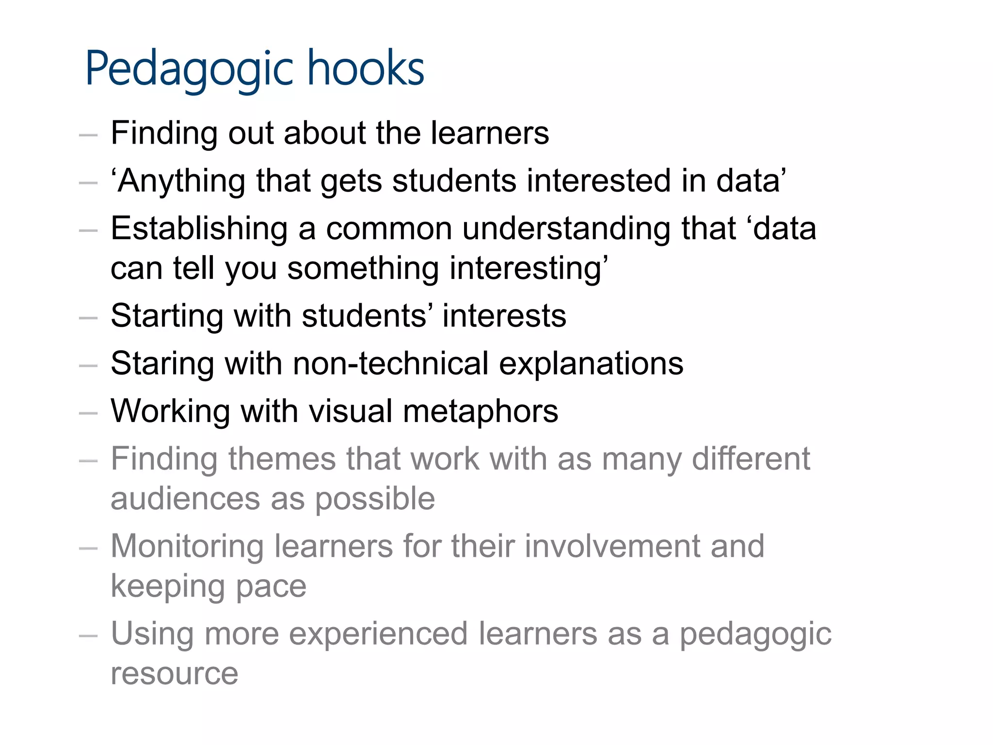 Teaching research methods: pedagogy hooks | PPT