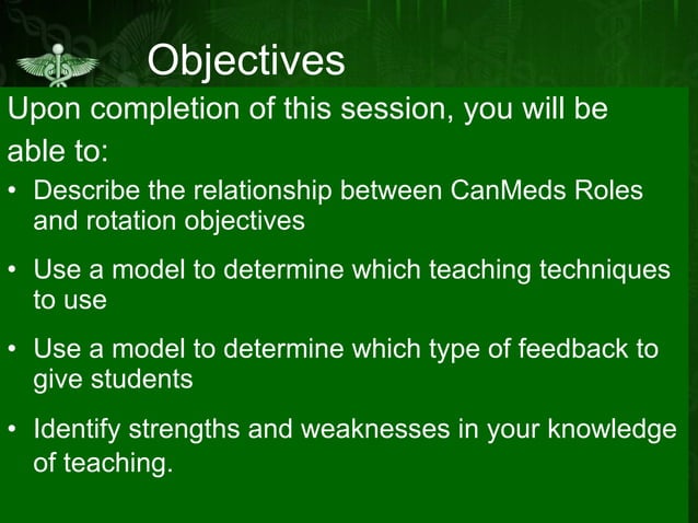 CanMeds RolesTeaching | PPT