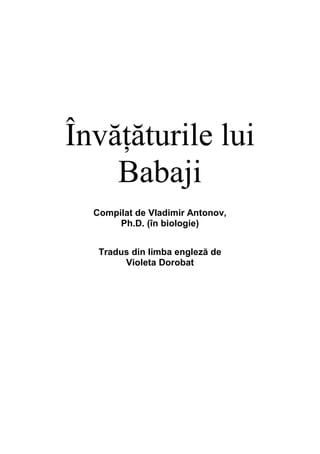 Teachings of-babaji | PDF