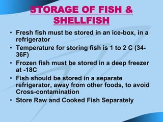 Teaching Schedule12(flat fish and Oily fish, Crustaceans, Molluscs ...