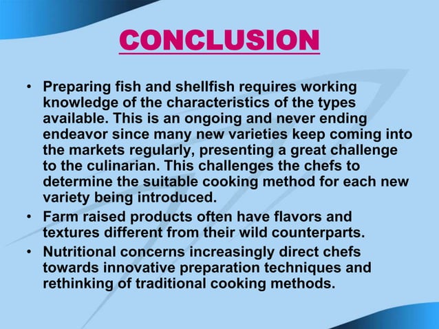 Teaching Schedule12(flat fish and Oily fish, Crustaceans, Molluscs ...