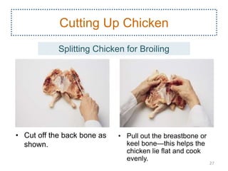 Teaching schedule 13 (Poultry meats, Classification and identification ...