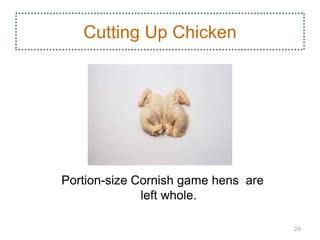 Teaching schedule 13 (Poultry meats, Classification and identification ...