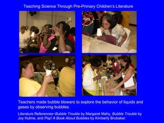 Teaching Science Concepts Through Pre-Primary Children's Literature | PPT | Daycare and Pre ...