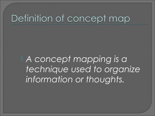 Teaching science using concept maps | PPT