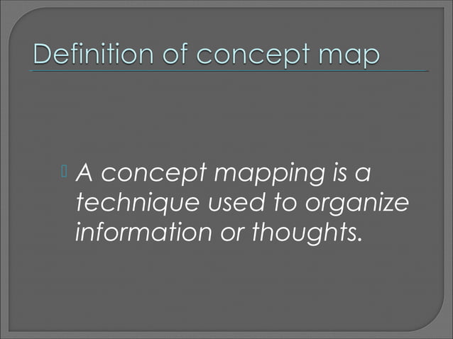Teaching science using concept maps | PPT