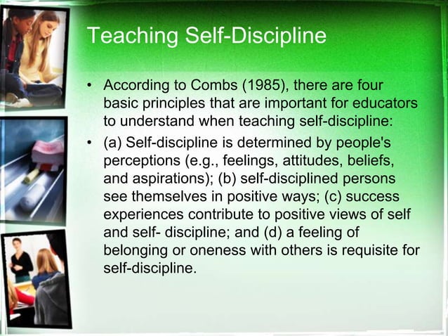 Teaching self discipline | PPT
