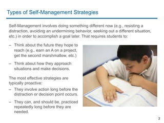 Teaching Self-Management | PPTX