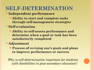 Teaching Self Advocacy | PPT