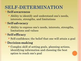 Teaching Self Advocacy | PPT