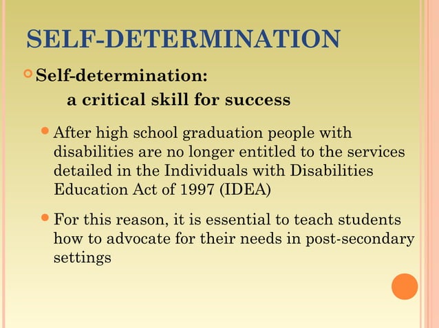 Teaching Self Advocacy | PPT