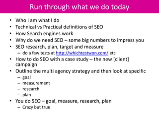Teaching seo in a classroom | PPT
