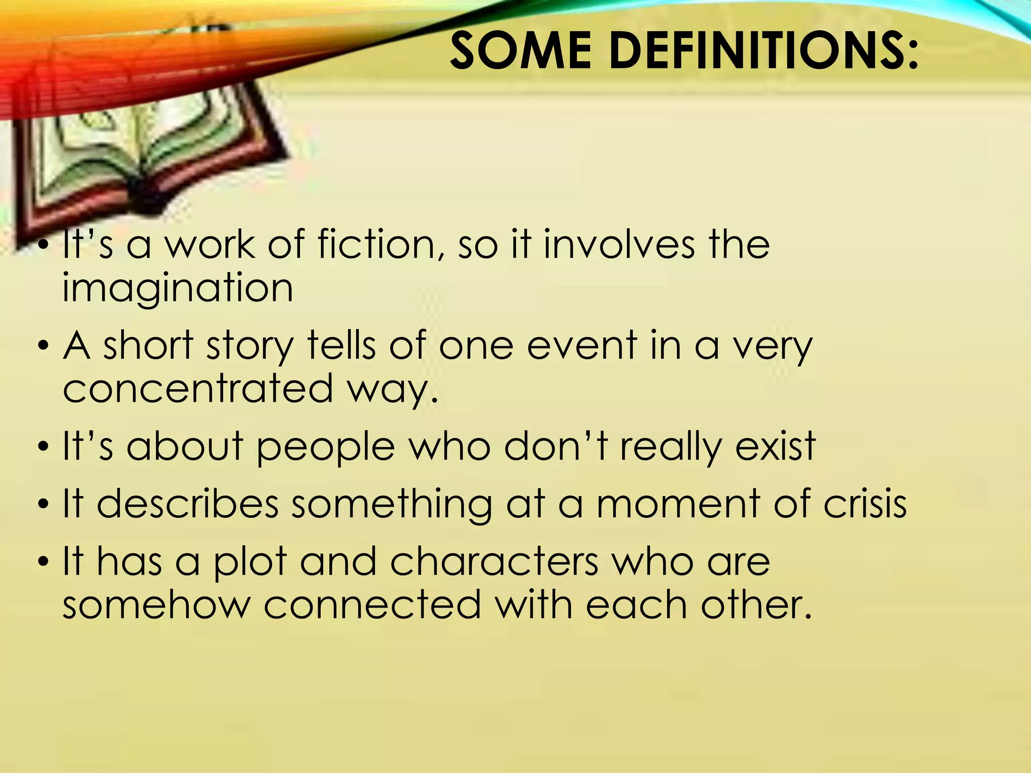 Teaching short story | PPTX