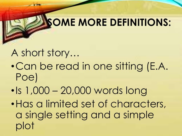 Teaching short story | PPTX