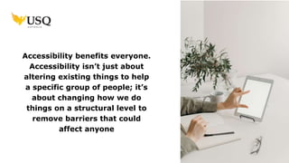 Access and inclusion in learning and teaching | PPT