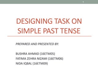 Teaching simple past tense | PPT