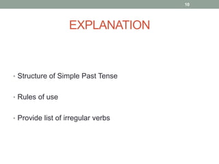 Teaching simple past tense | PPT