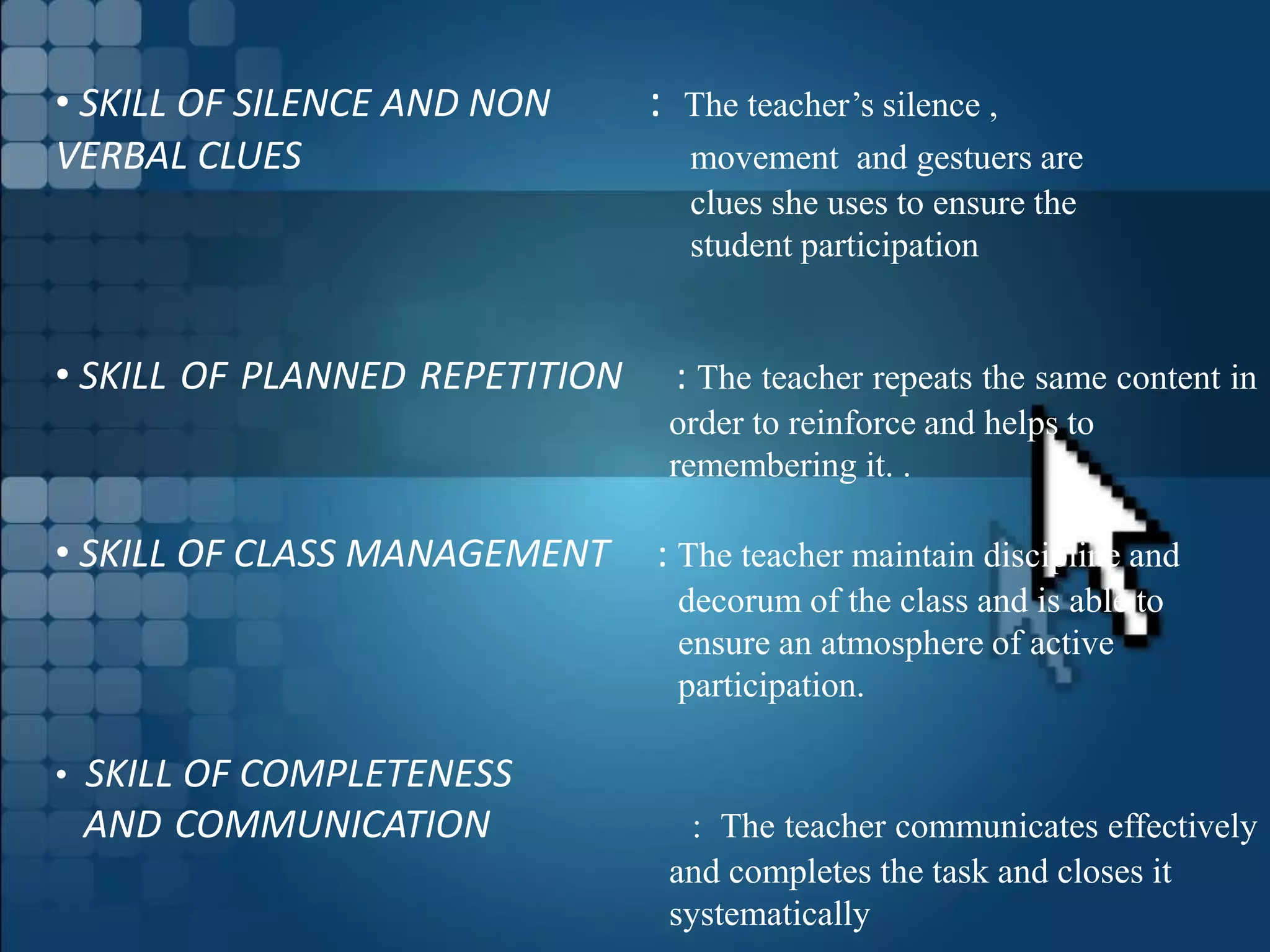 Teaching skill | PPTX
