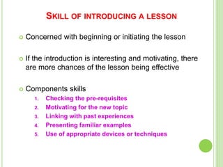 Teaching skills and development | PPTX