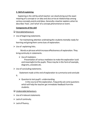 Teaching skill word | PDF