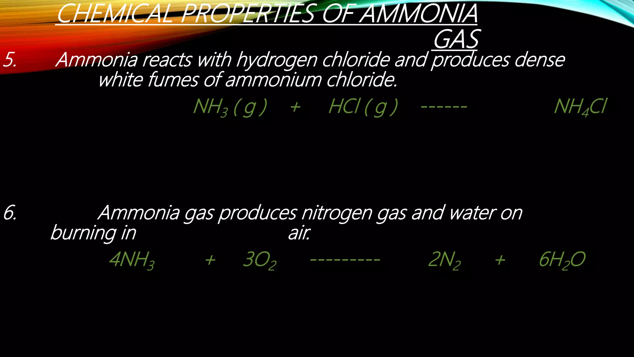 Teaching slides for ammonia | PPTX