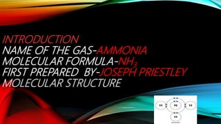 Teaching slides for ammonia | PPTX