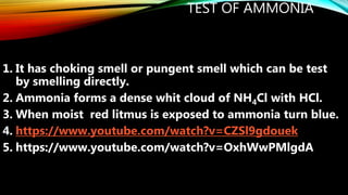 Teaching slides for ammonia | PPTX