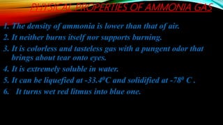 Teaching slides for ammonia | PPTX