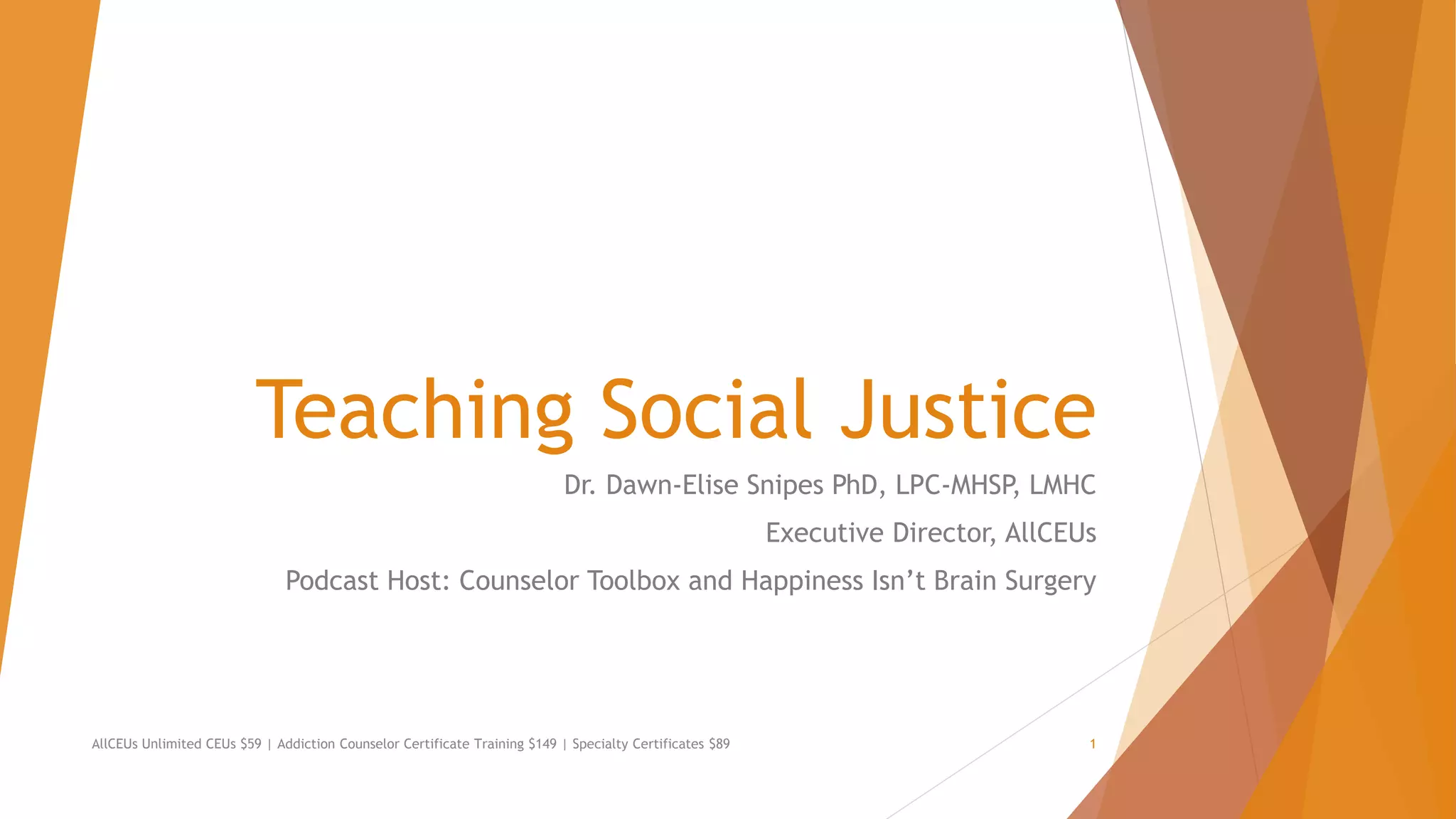 Teaching social justice | PPTX