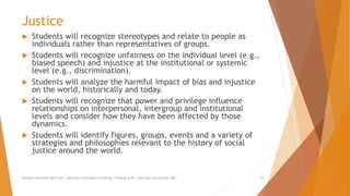 Teaching social justice | PPTX