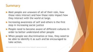 Teaching social justice | PPTX