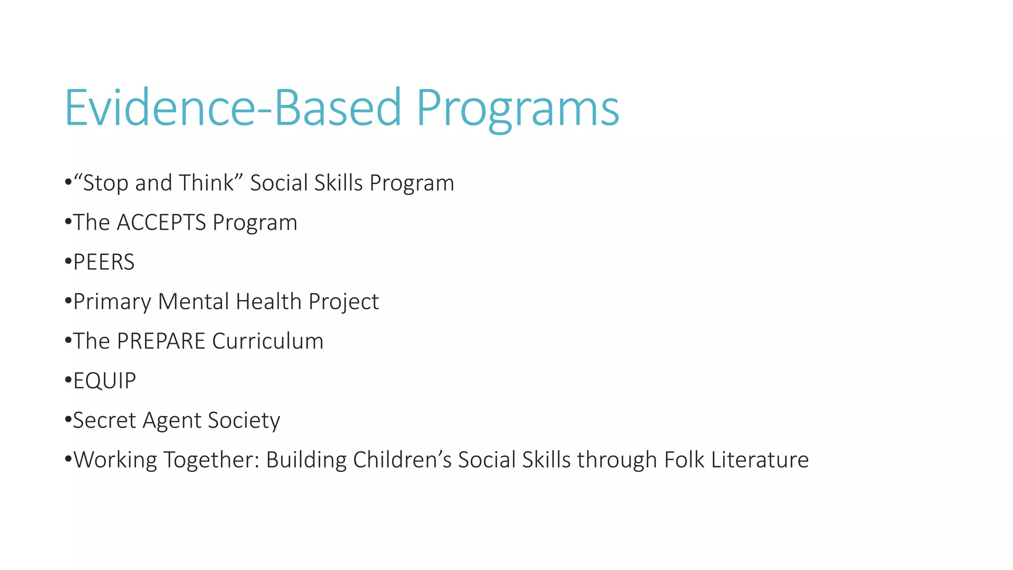 Teaching Social Skills | PPTX