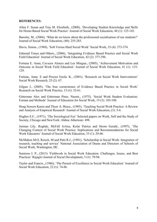 8 Teaching social work practice through intervention field work by Dr ...