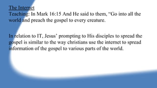 Teachings of Jesus Christ And How They Relate To Information ...