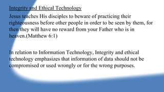 Teachings of Jesus Christ And How They Relate To Information ...