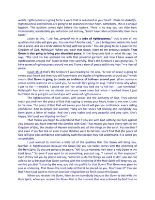 Teachings on baptism_and_the_wedding_gown-part_2 BY PROPHET DR OWOUR | PDF