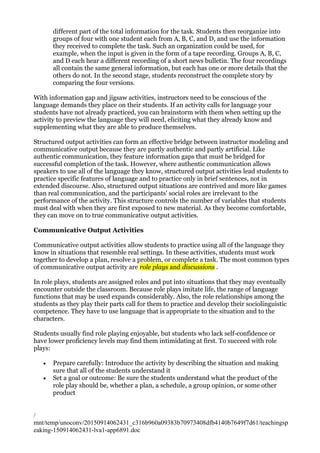 Teaching speaking | DOC