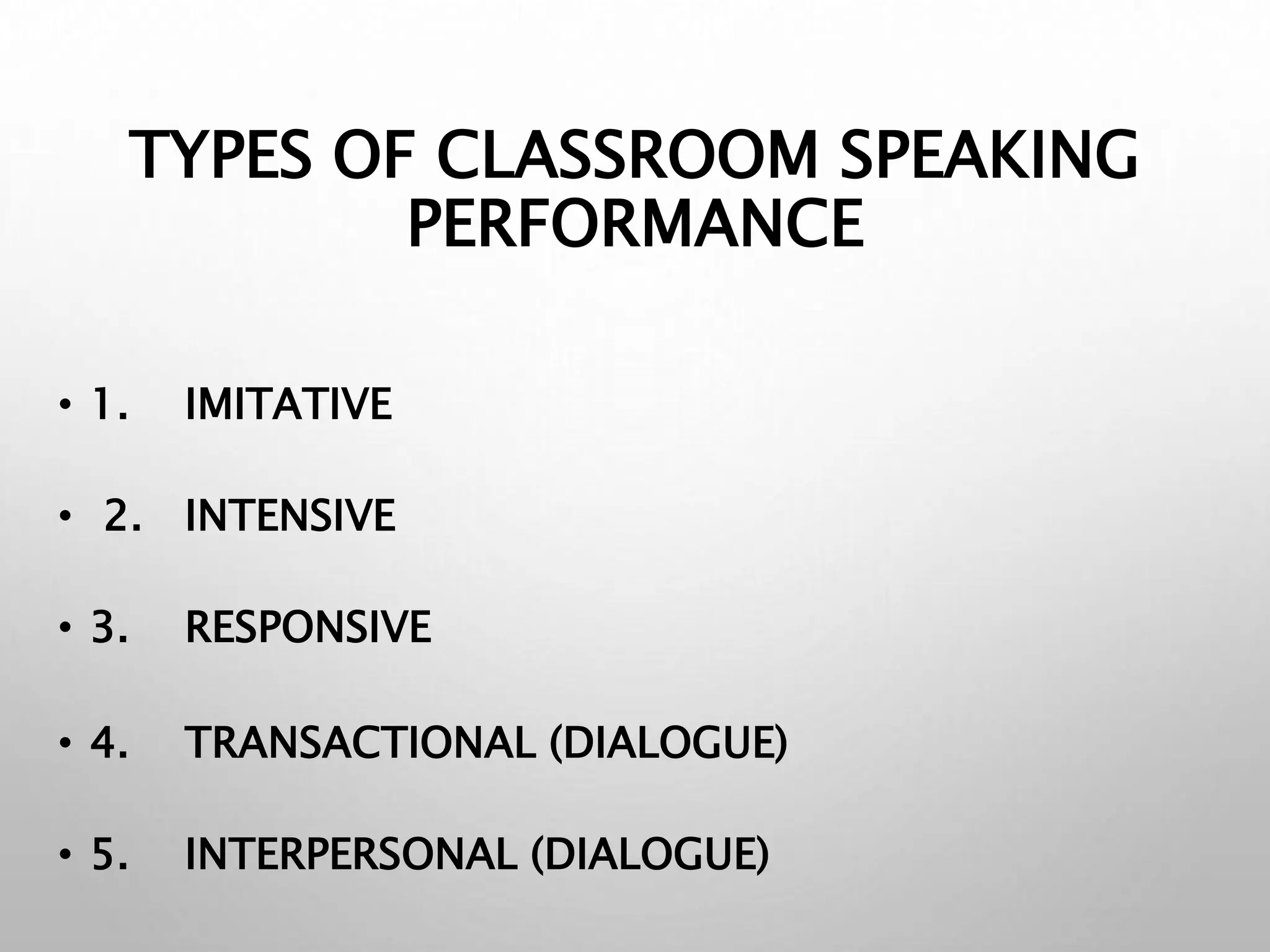 Teaching Speaking | PPT