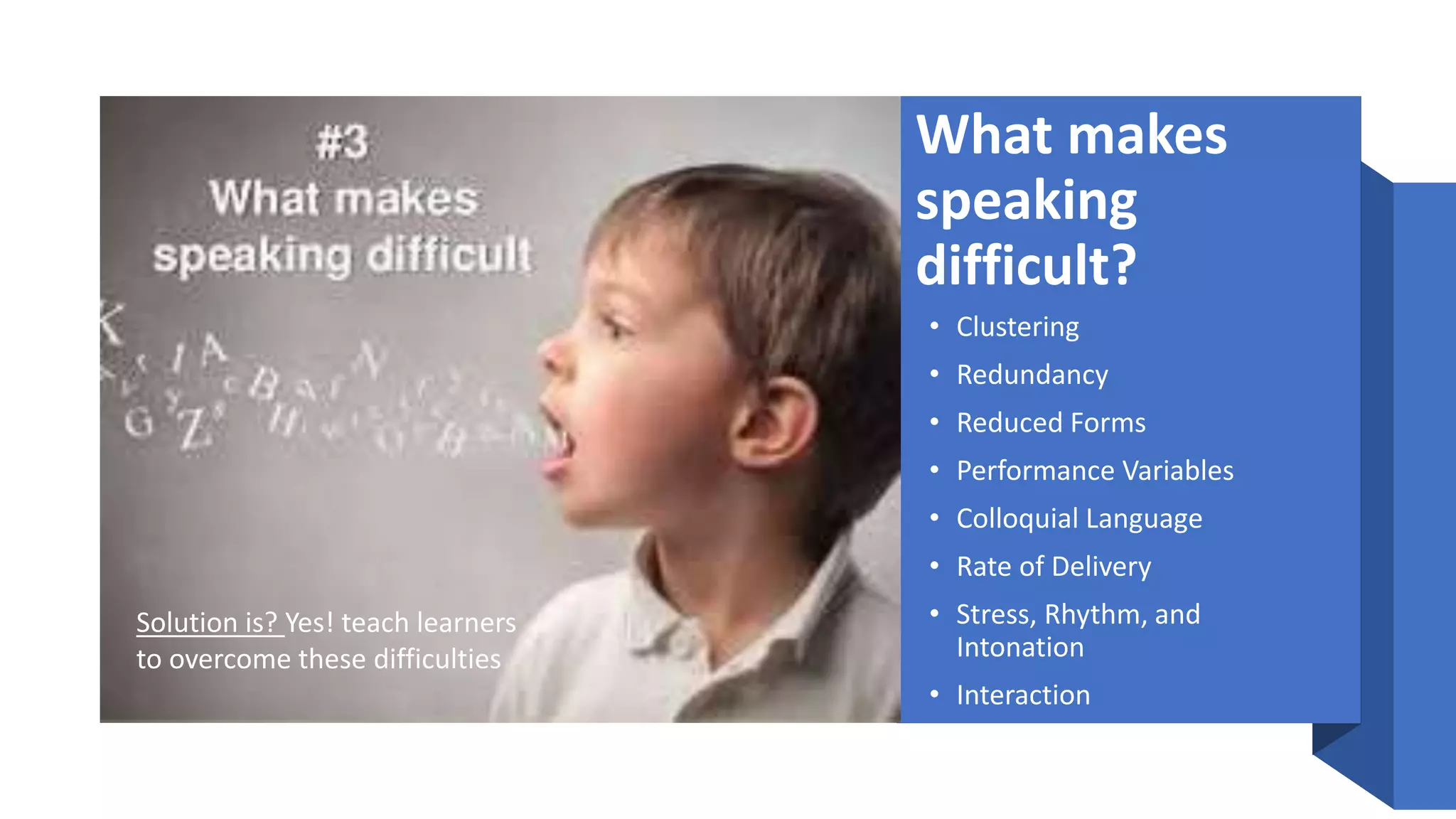 Teaching speaking in classroom | PPTX